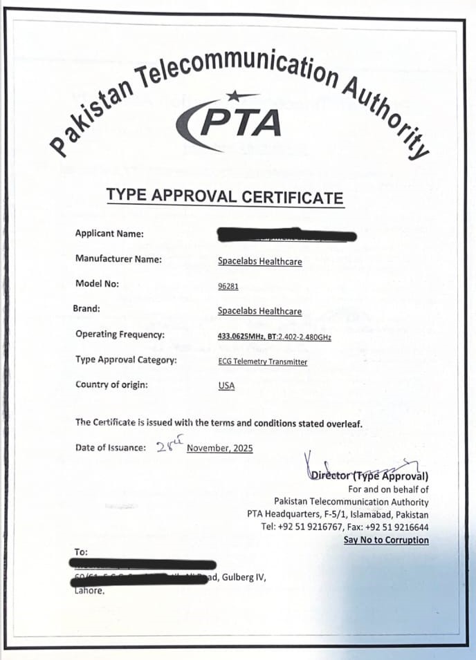 PTA Type Approval Secured for Wireless ECG Device – Glavik