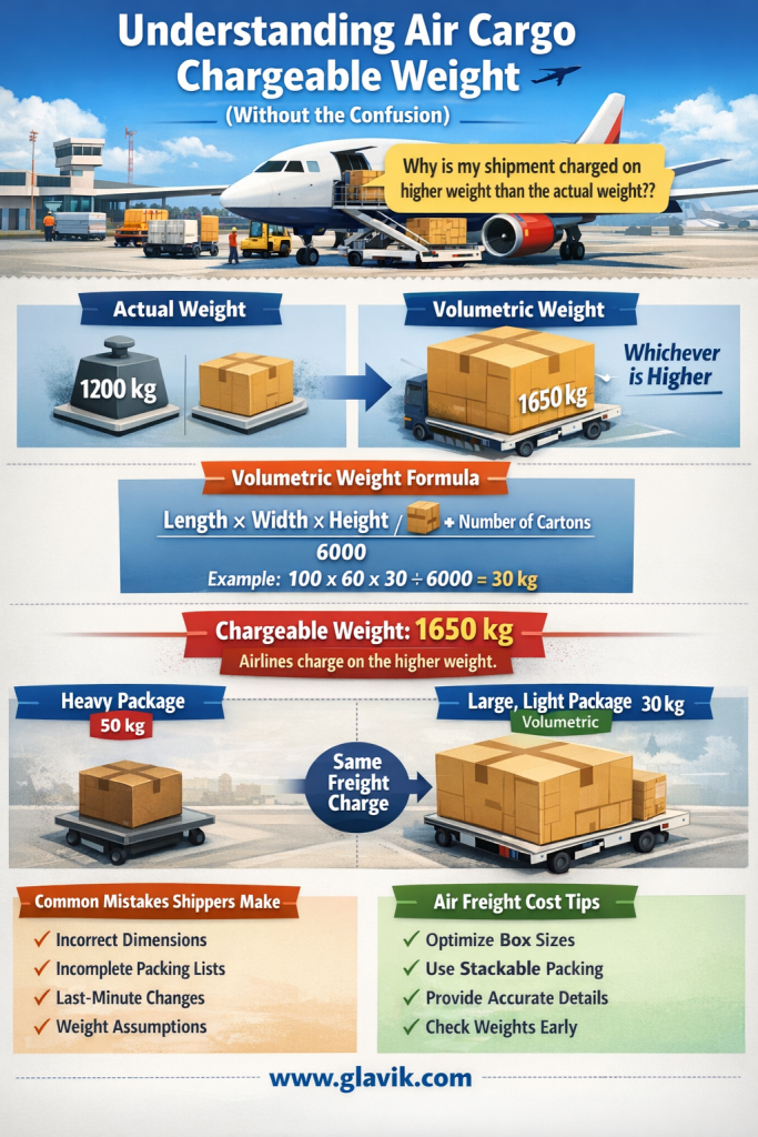 Understanding Air Cargo Chargeable Weight (Without the Confusion) – Glavik